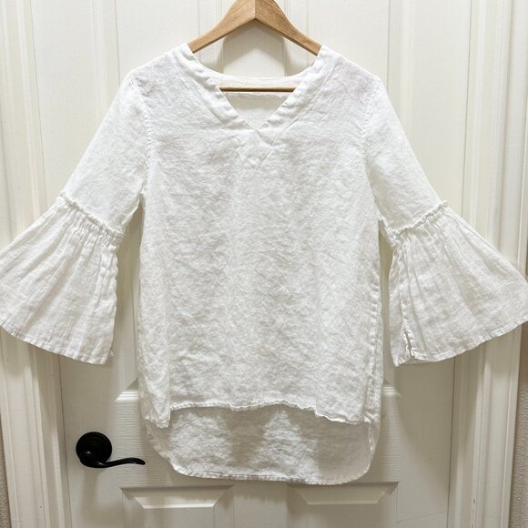 Crown Linen Designs | Tops | Crown Linen Designs 0 Linen Tunic Top Size ...